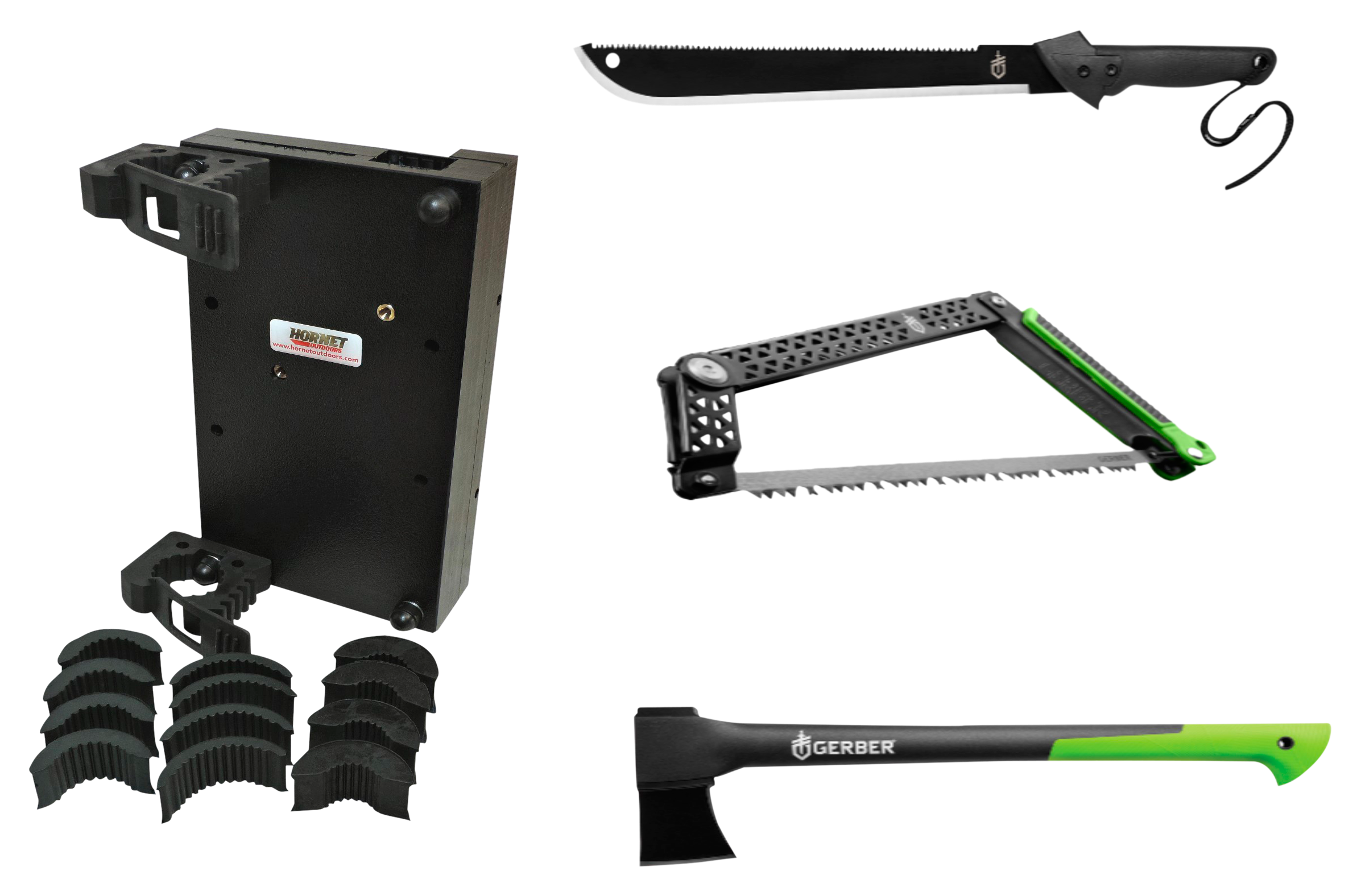 Hornet Outdoors UTV Roll Bar Gerber Tool Kit with Hatchet, Saw, and ...
